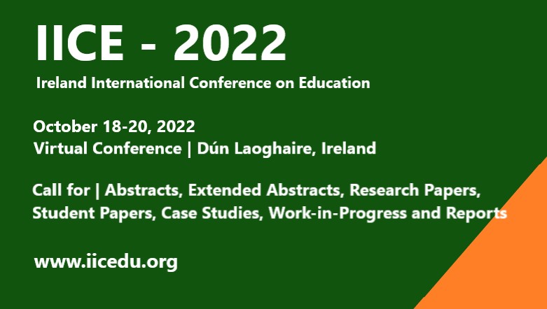IICE-2022 in October (Virtual Conference) - IICE